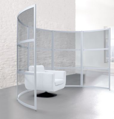 Cloison arrondie haute - décor 3 éléments | certeo.fr